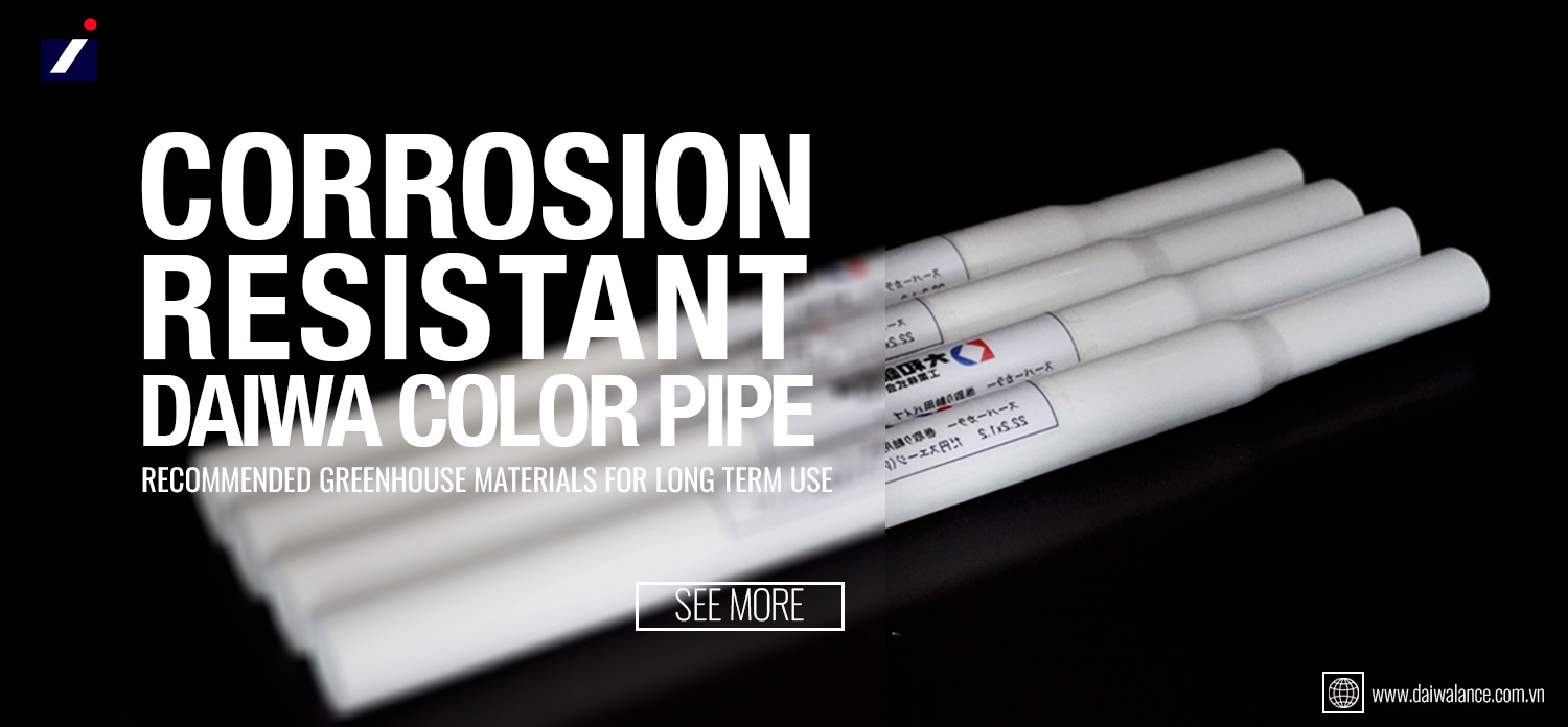 Corrosion-Resistant Daiwa Color Pipe | Greenhouse Materials for Long ...